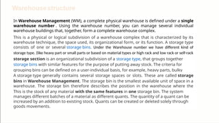 Warehouse Management Fundamentals Course | PPT