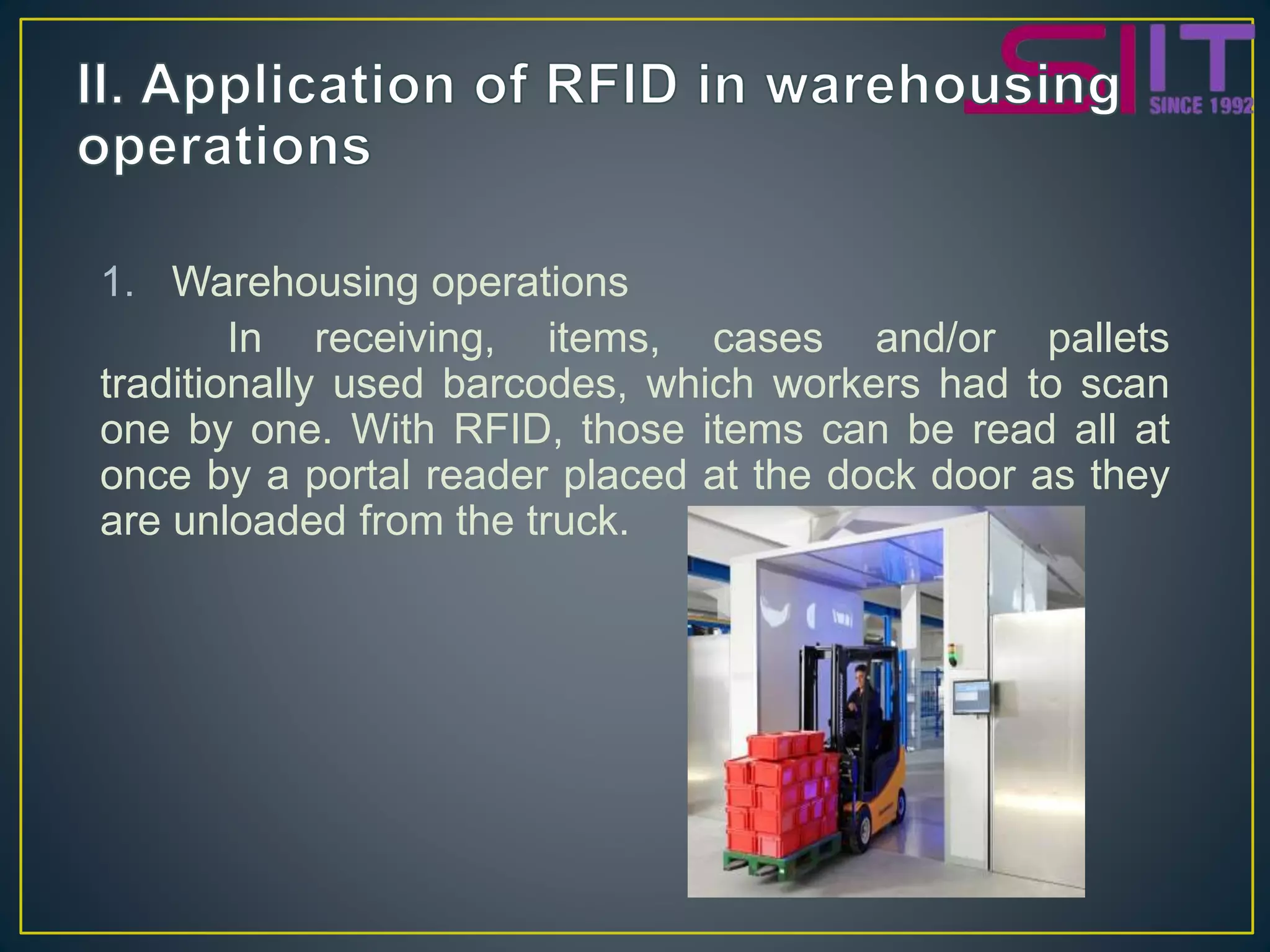 Warehouse management and operations rfid | PPTX
