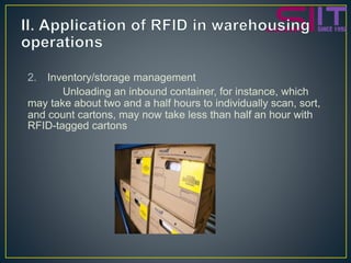 Warehouse management and operations rfid | PPTX