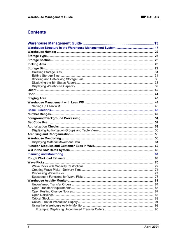 Warehouse management guide | PDF