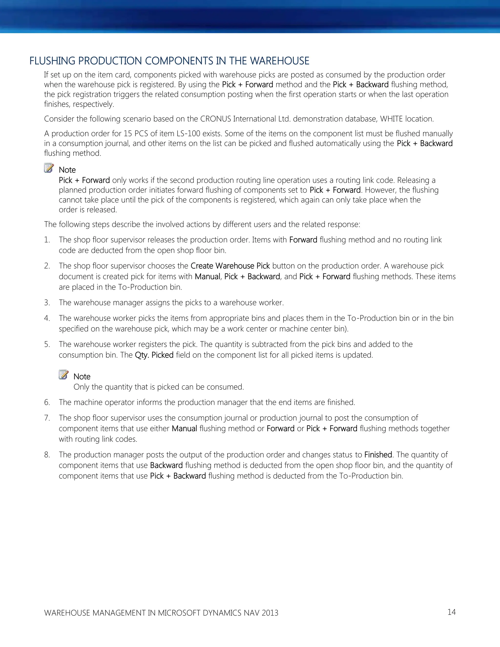 Warehouse Management in Microsoft Dynamics NAV 2013 | PDF
