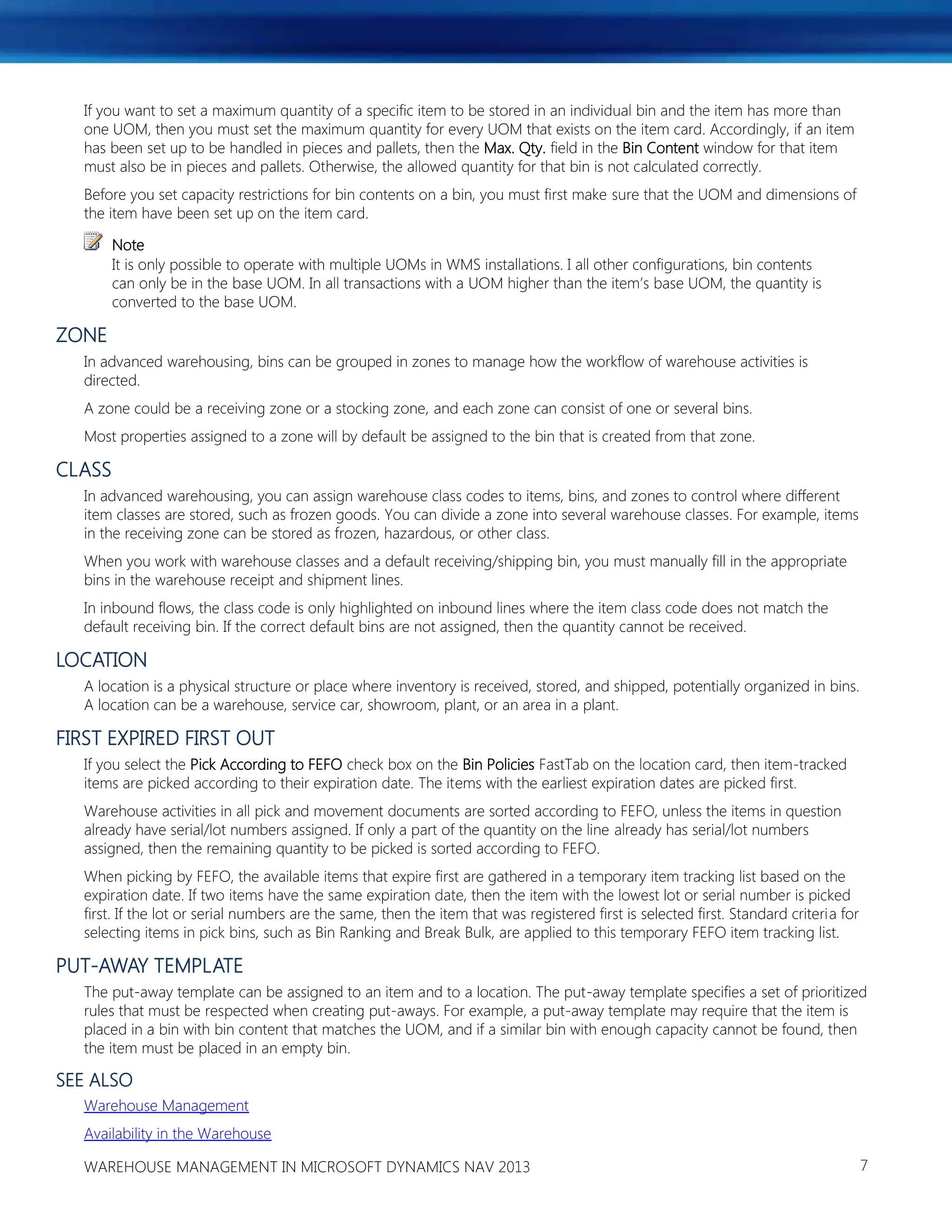 Warehouse Management in Microsoft Dynamics NAV 2013 | PDF