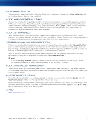 Warehouse Management in Microsoft Dynamics NAV 2013 | PDF