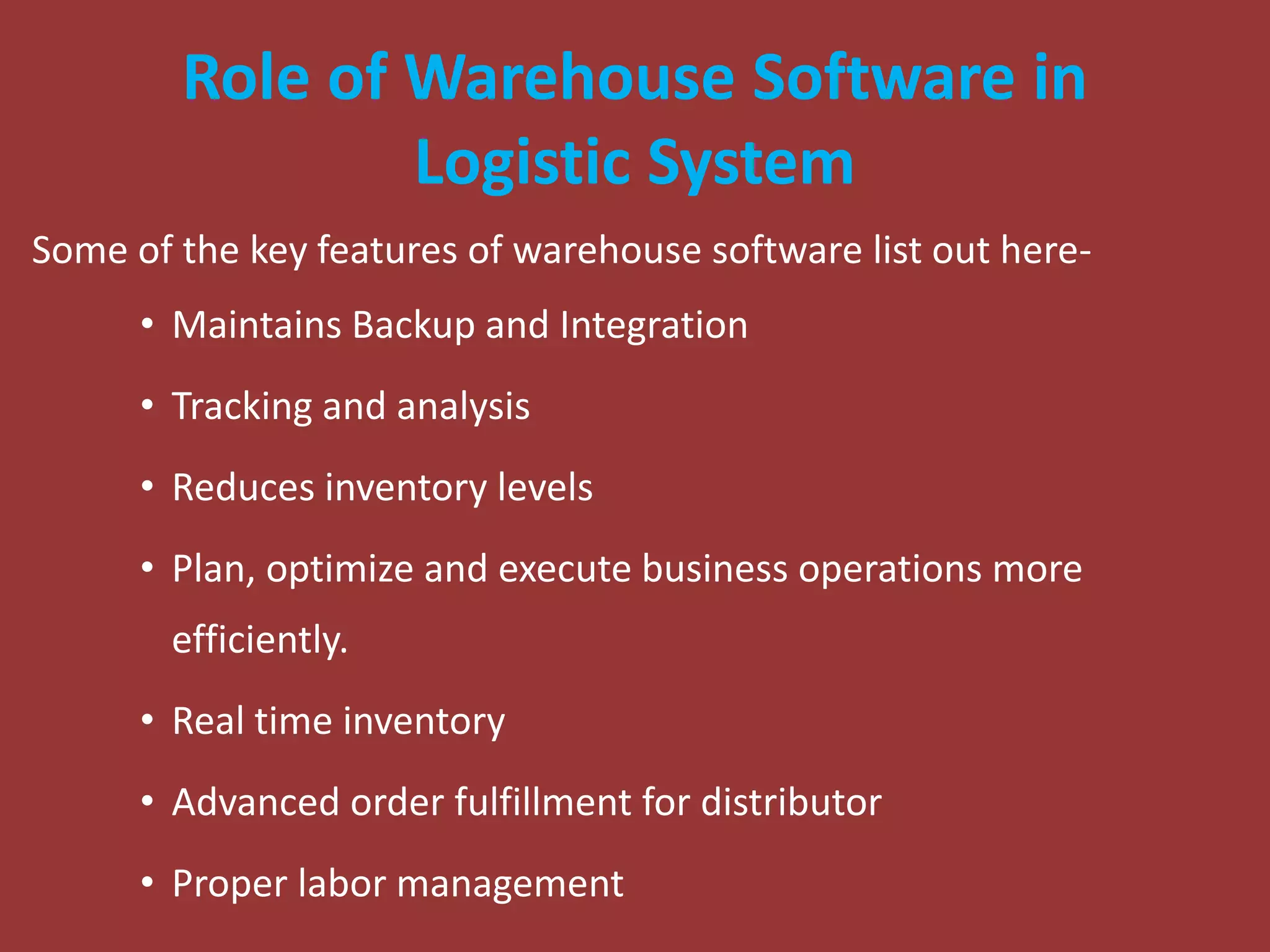 Warehouse Management Software By Customsoft Ppt