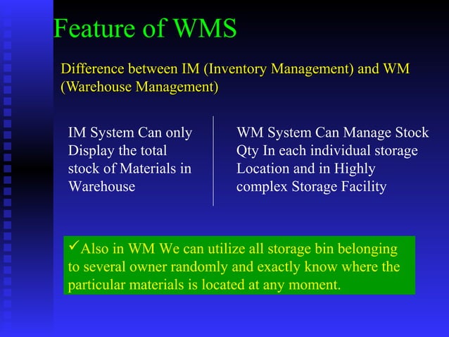 Warehouse management system | PPT | Logistics | Business
