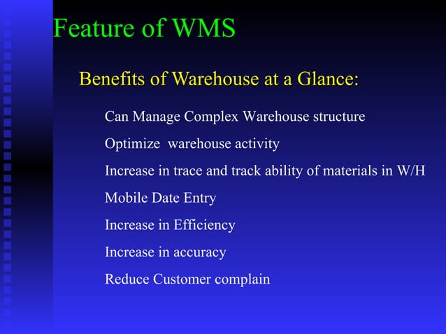 Warehouse Management System | PPT | Logistics | Business