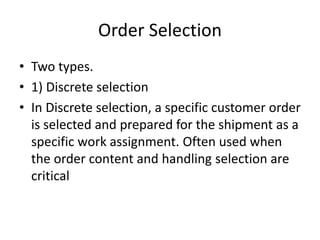 Warehouse management system | PPTX