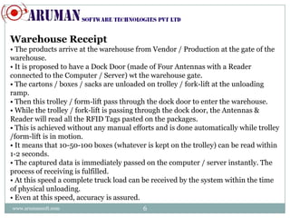 Warehouse management using rfid | PPTX