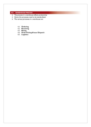 Warehouse Manual | PDF