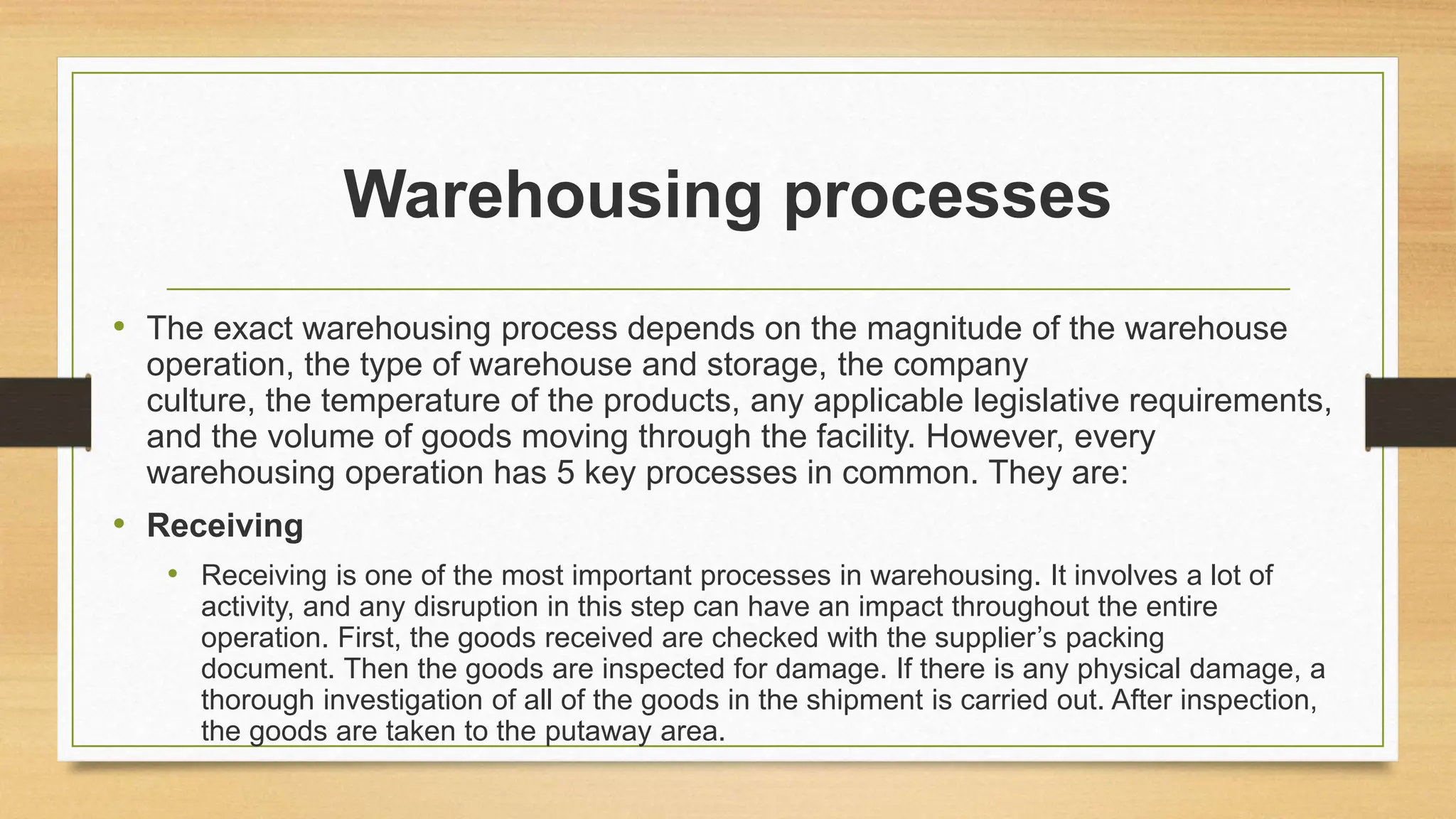 Warehouse operations.pptx how warehouse works | PPTX