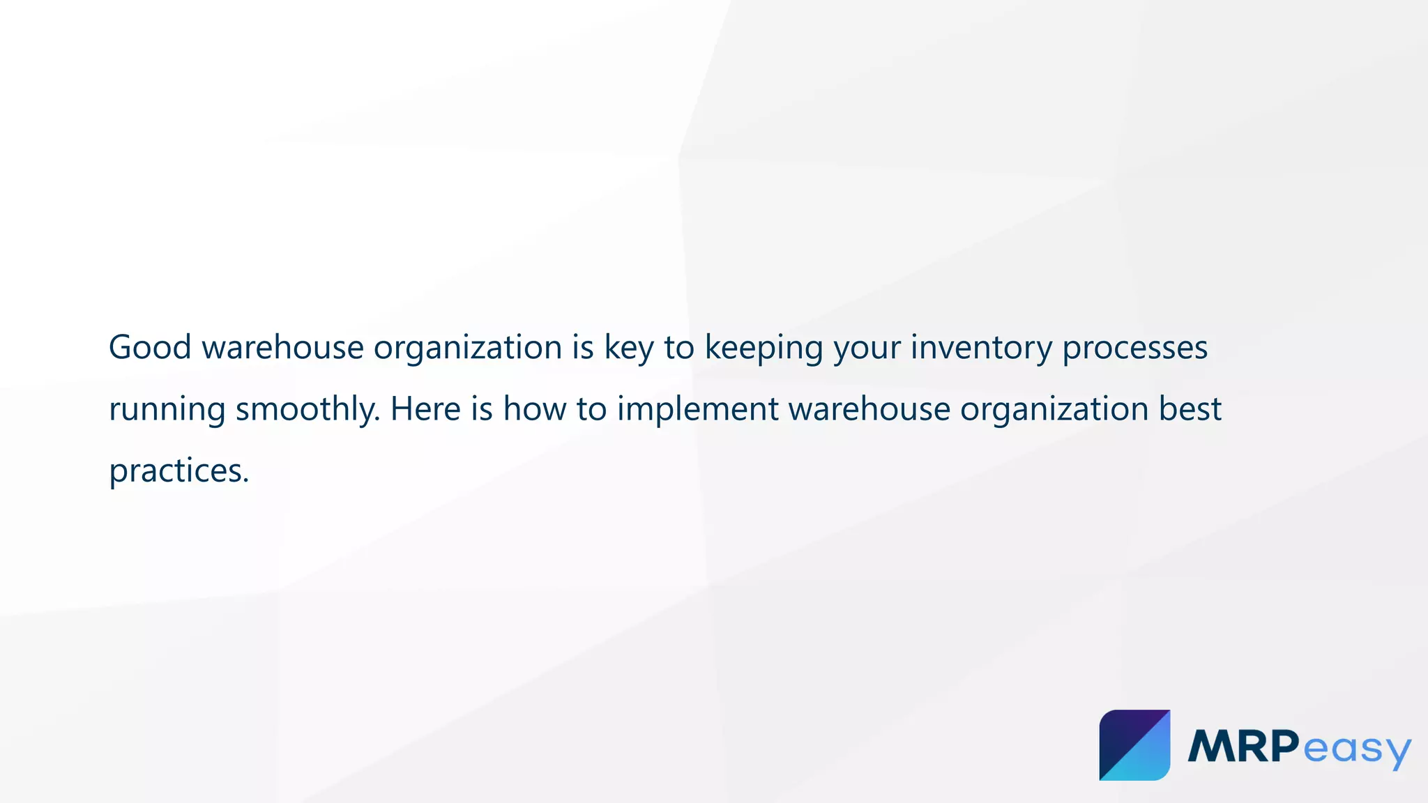 Warehouse organization how to set up a smooth running warehouse | PDF ...