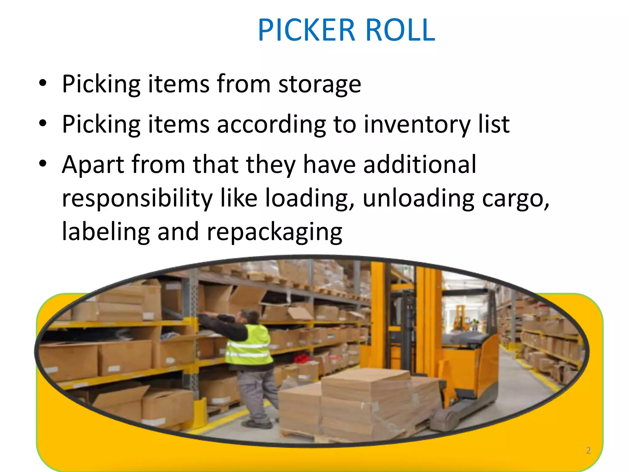 Ware house picker | PPTX