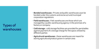 Warehouse and storage | PPTX