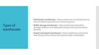 Warehouse and storage | PPTX