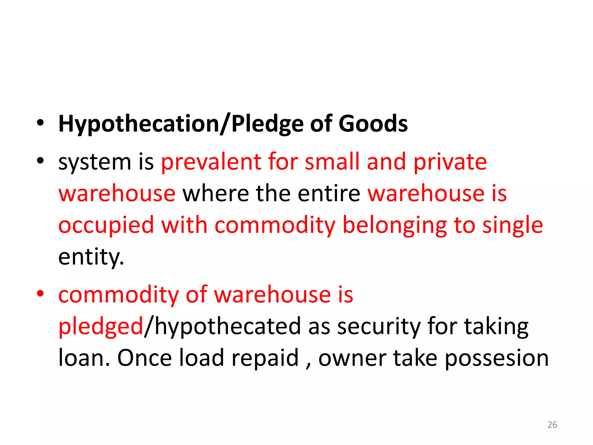 Warehouse Receipt and Collateral Management | PPTX