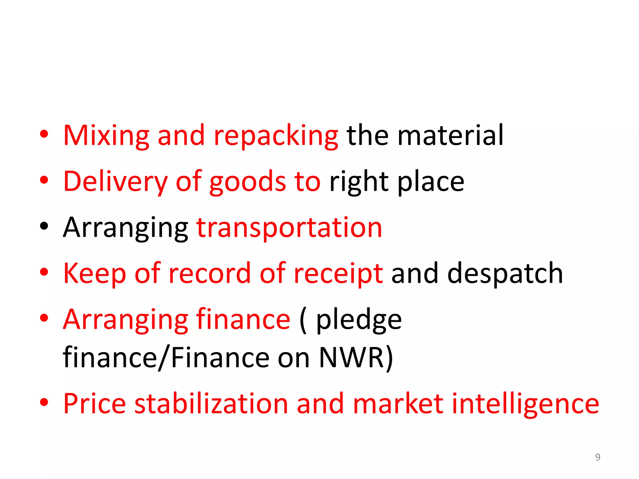 Warehouse Receipt and Collateral Management | PPTX