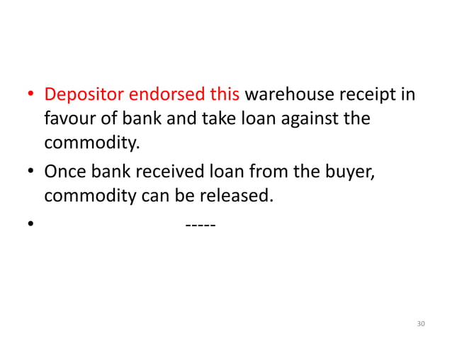 Warehouse Receipt and Collateral Management | PPTX