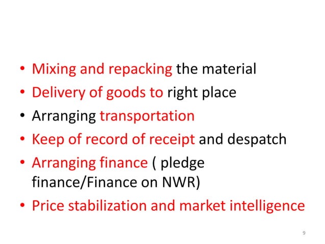 Warehouse Receipt and Collateral Management | PPTX