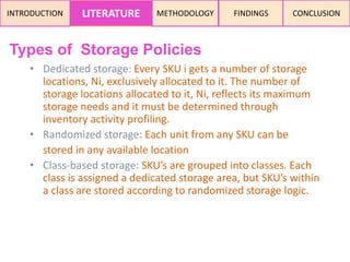 Warehouse Storage Policy Simulation | PPT