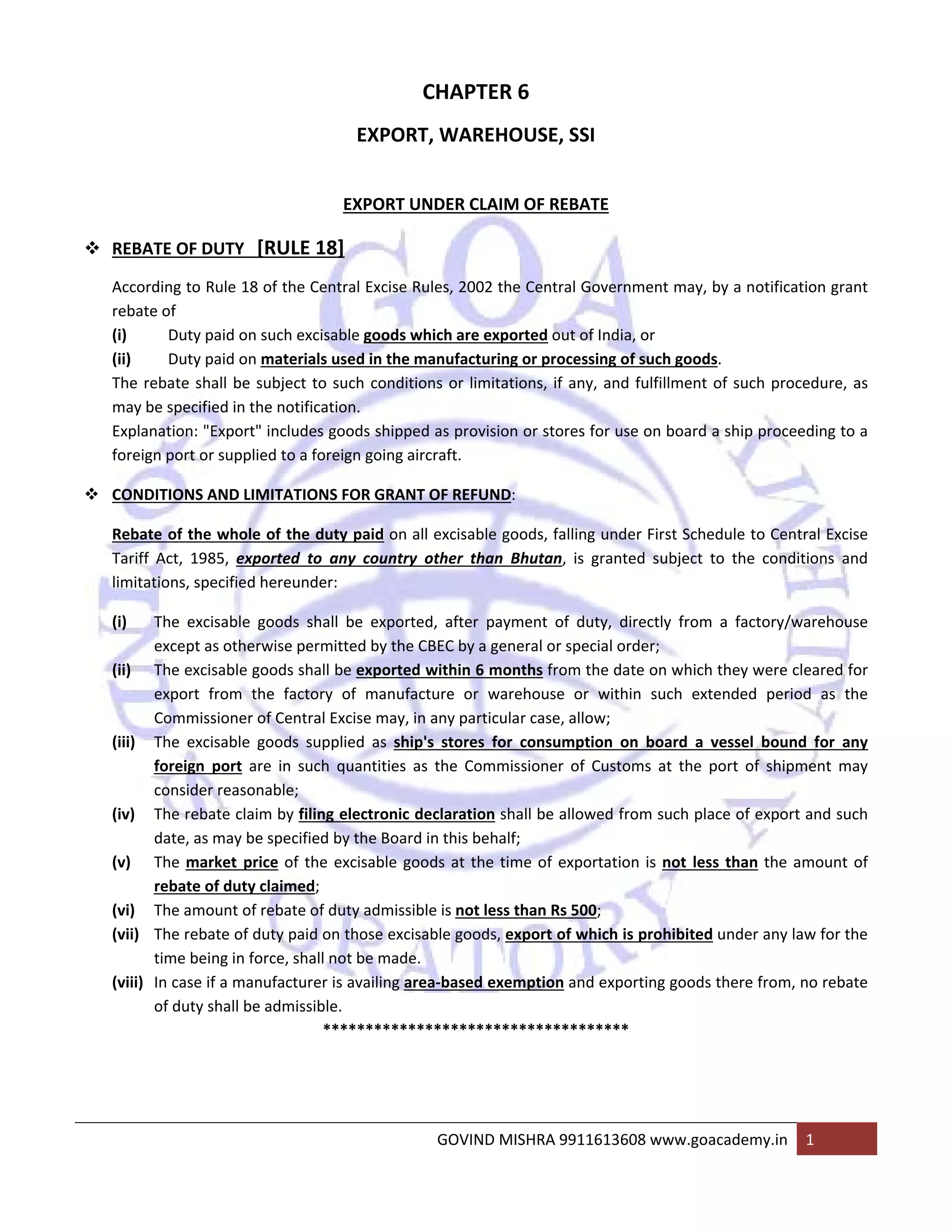 Excise Warehouse, SSI ICSI Professional | PDF | Logistics | Business