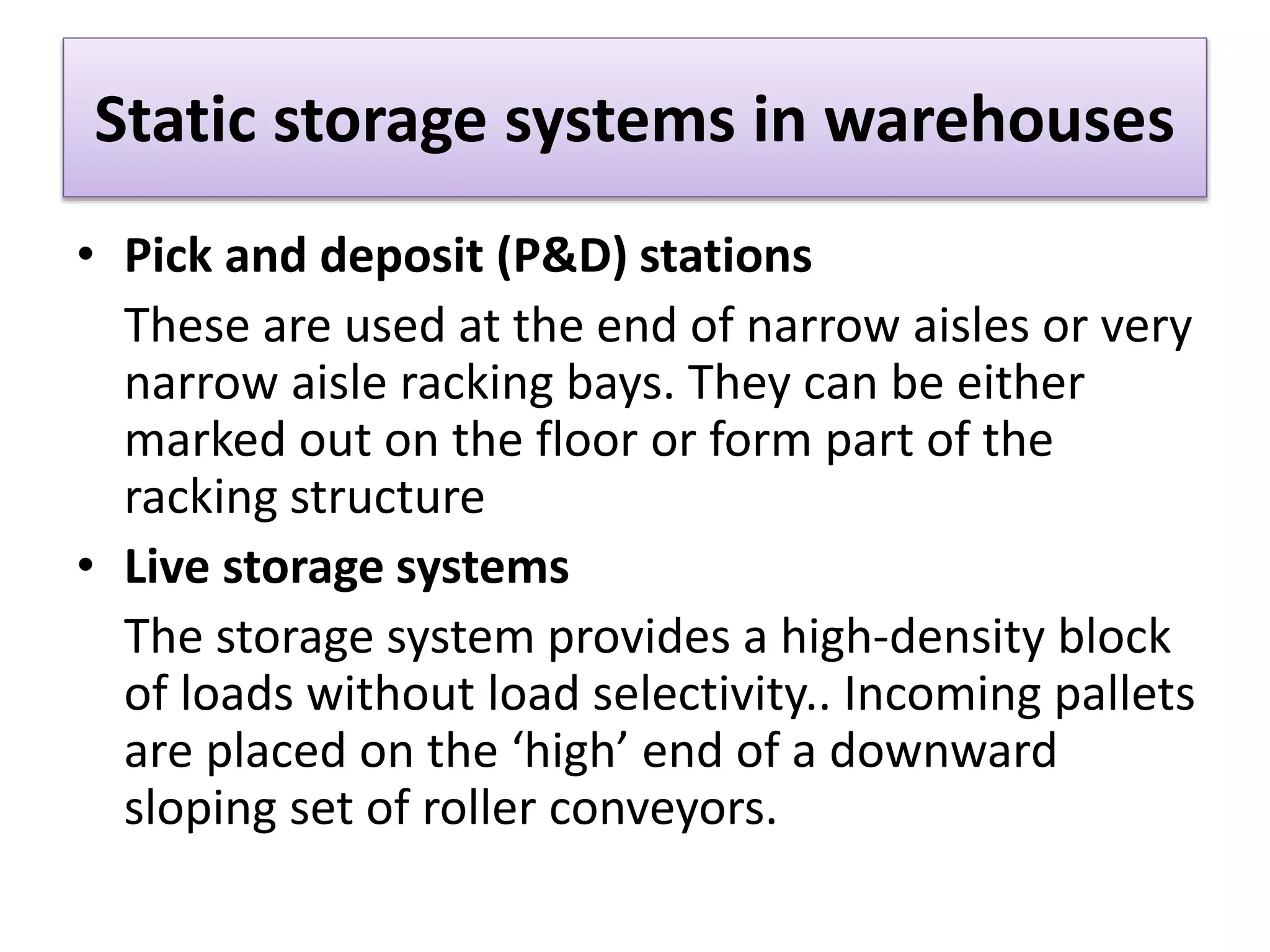 Warehouse storage systems and Material Handling Equipments.pptx