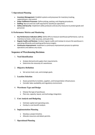 Warehouse Layout and Design,Warehouse Management Systems (WMS) | PDF