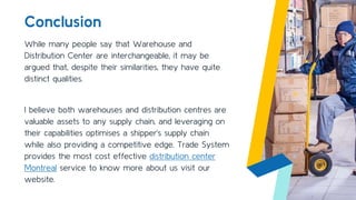 Warehouse vs. Distribution Center Explained | PPT