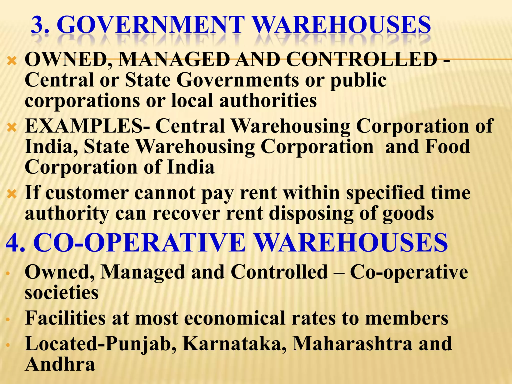 Warehousing | PPTX