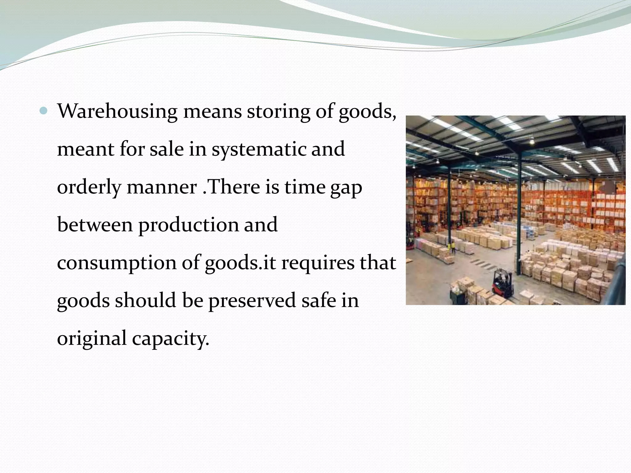 Warehousing | PPTX