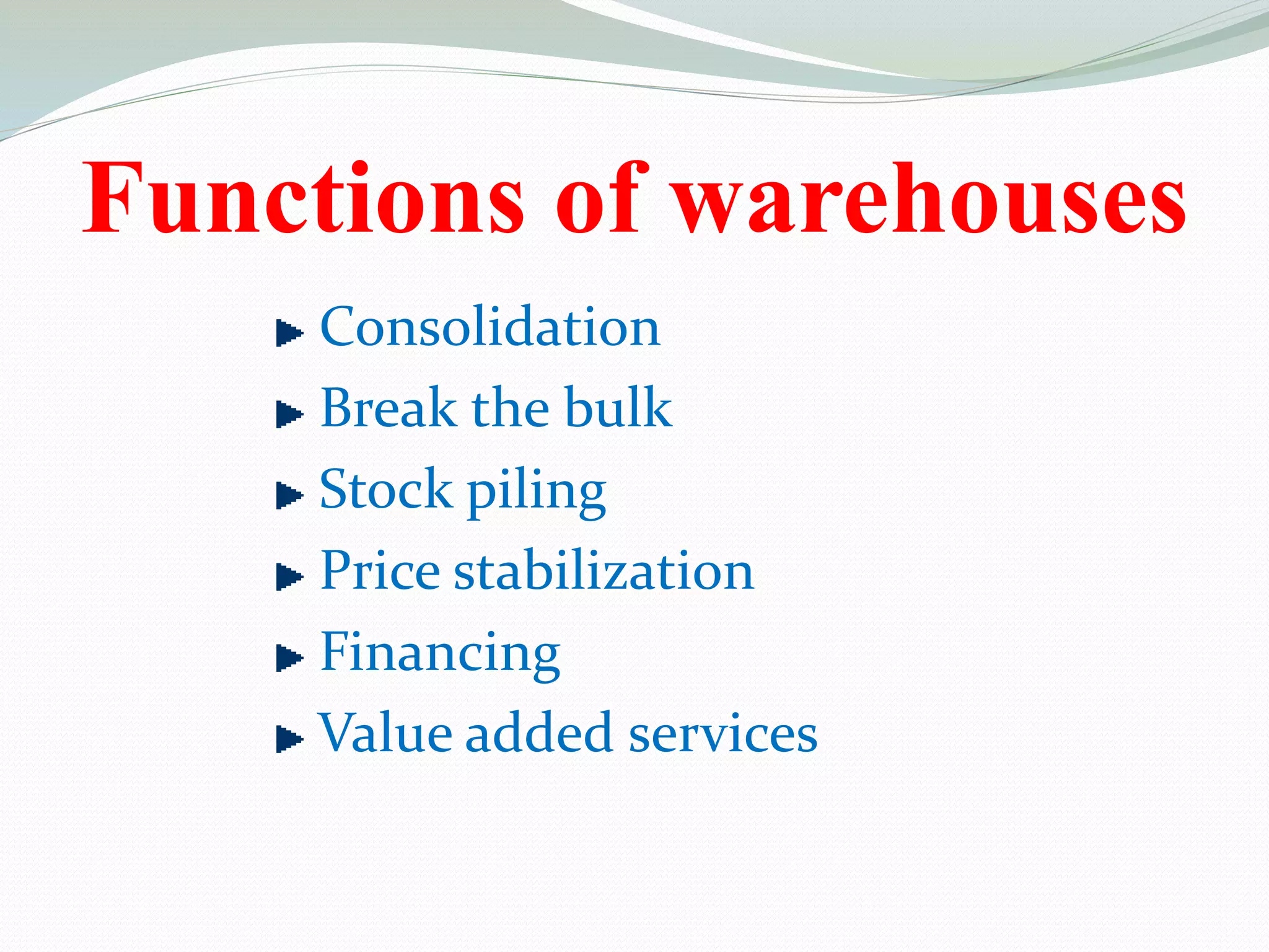 Warehousing | PPTX