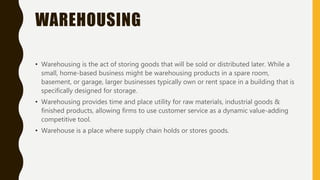 Warehousing | PPTX
