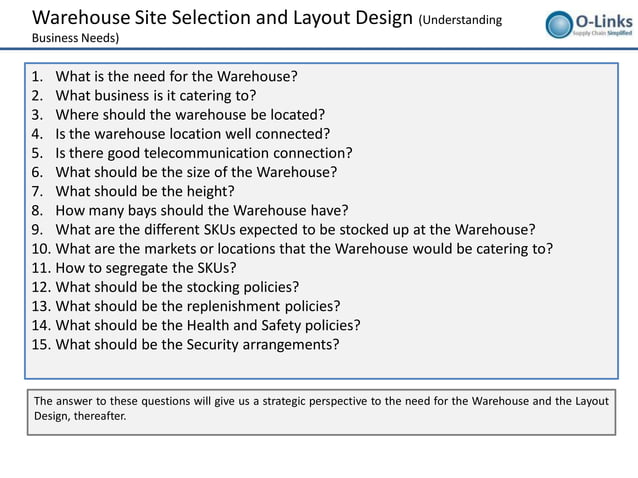 Warehousing layout-design-and-processes-setup | PDF