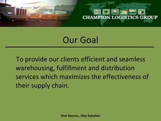 Warehousing And Fulfillment | PPS