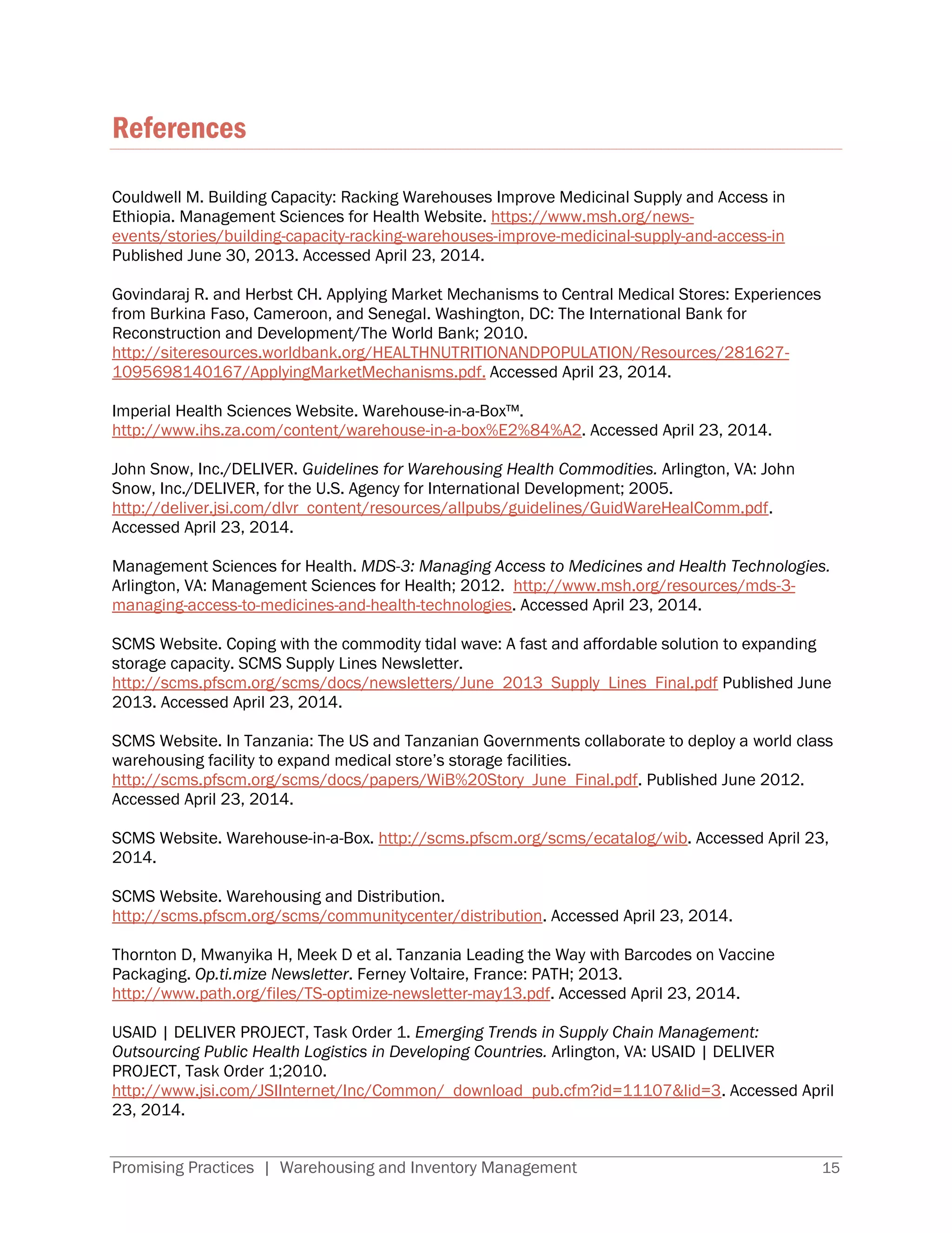 Warehousing and inventory management | PDF