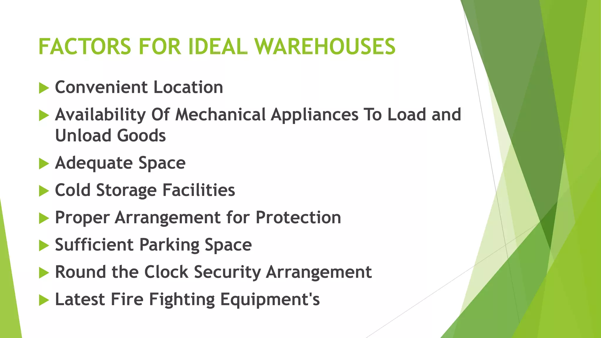 WAREHOUSING AND STORAGE IN SUPPLY CHAIN MANAGEMENT | PPTX