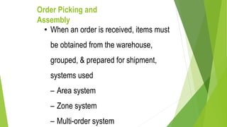 WAREHOUSING AND STORAGE IN SUPPLY CHAIN MANAGEMENT | PPTX