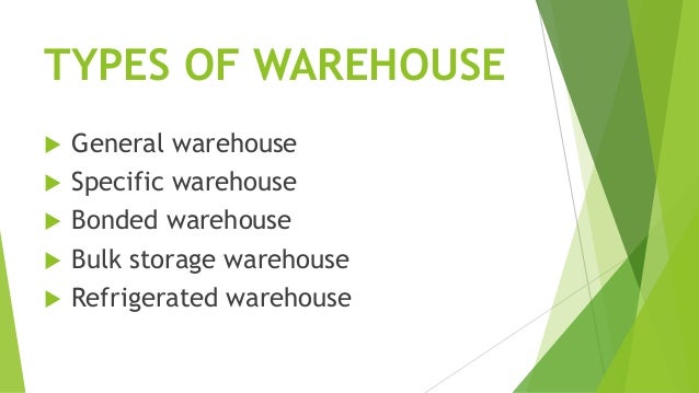 WAREHOUSING AND STORAGE IN SUPPLY CHAIN MANAGEMENT