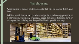 Warehousing and the latest safety measures. | PPTX