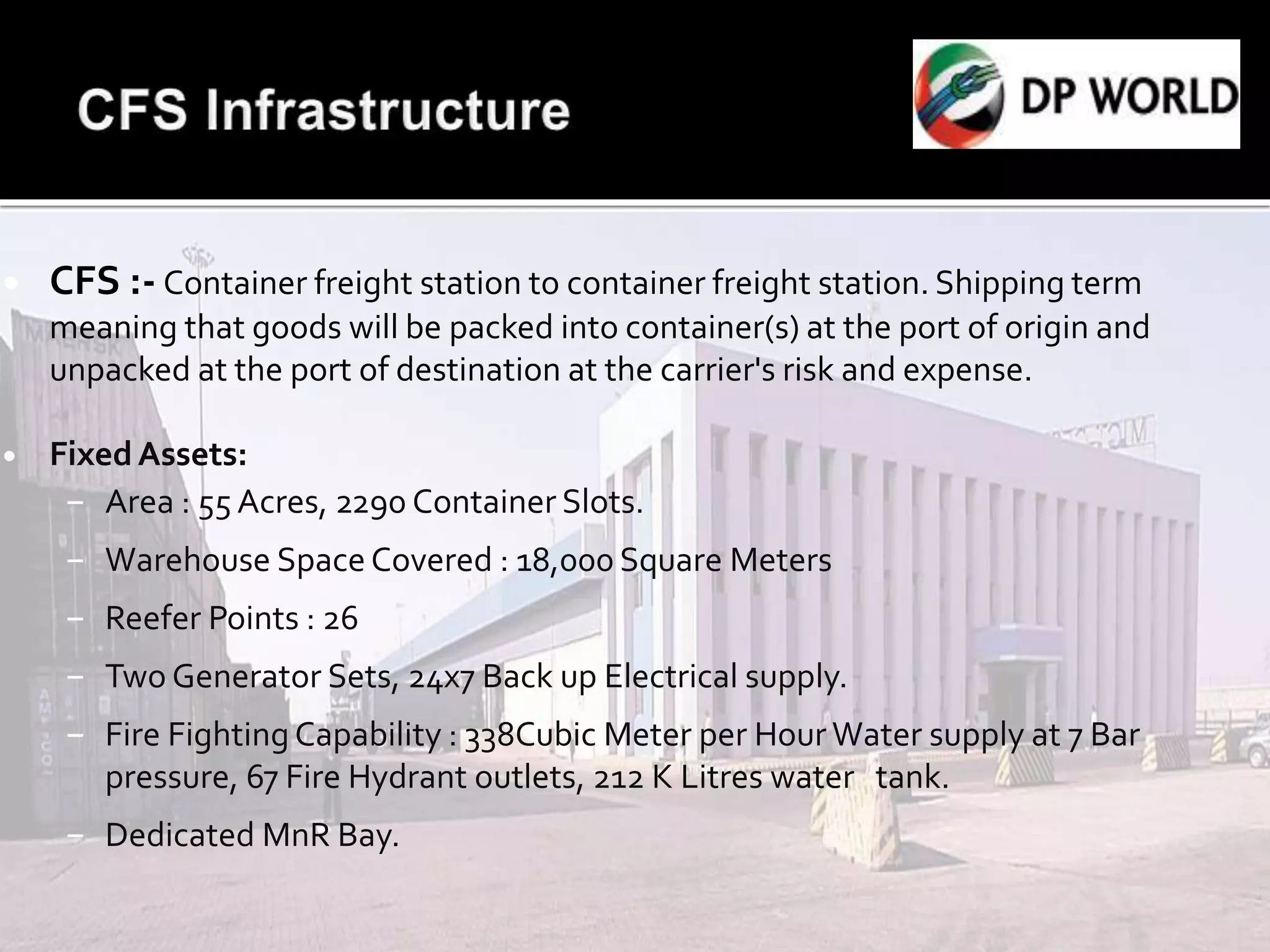 Warehousing at MICT CFS | PPTX