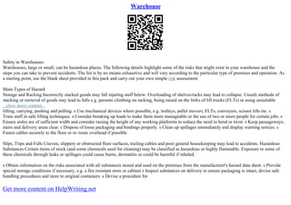 Warehousing Case Study | PPT