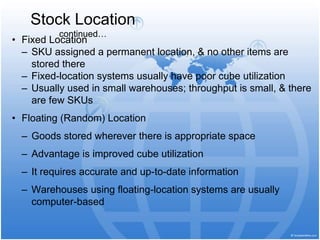 WAREHOUSING MANAGEMENT | Supply Chain Management | PPTX