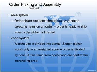 WAREHOUSING MANAGEMENT | Supply Chain Management | PPTX