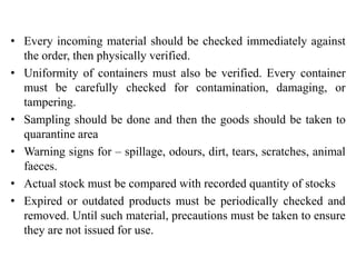 Warehousing & Material management | PPTX | Pharmaceutical Industry ...