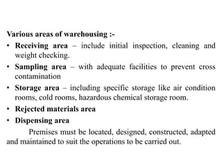 Warehousing & Material management | PPTX