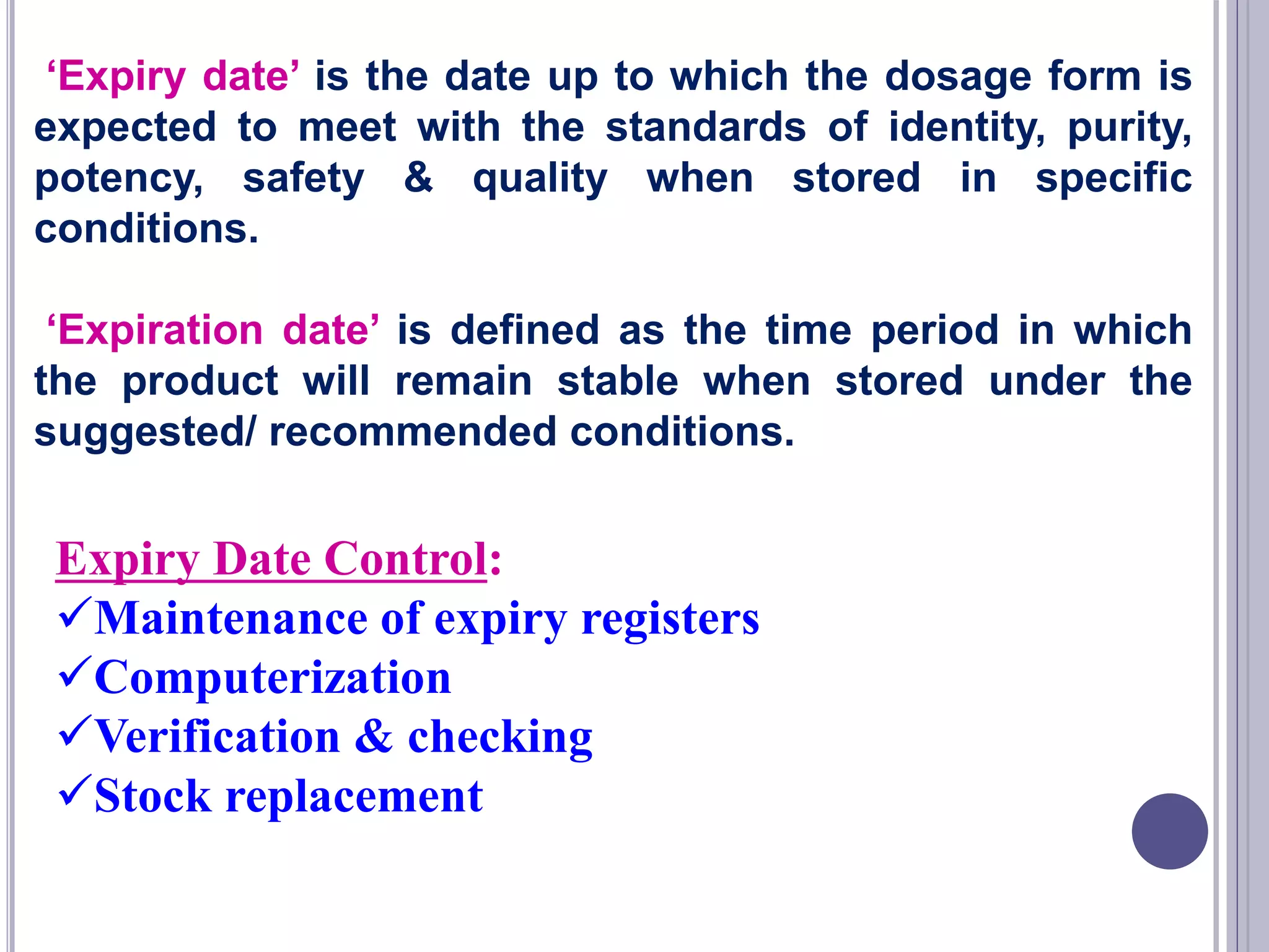 WAREHOUSING OF DRUGS | PPTX