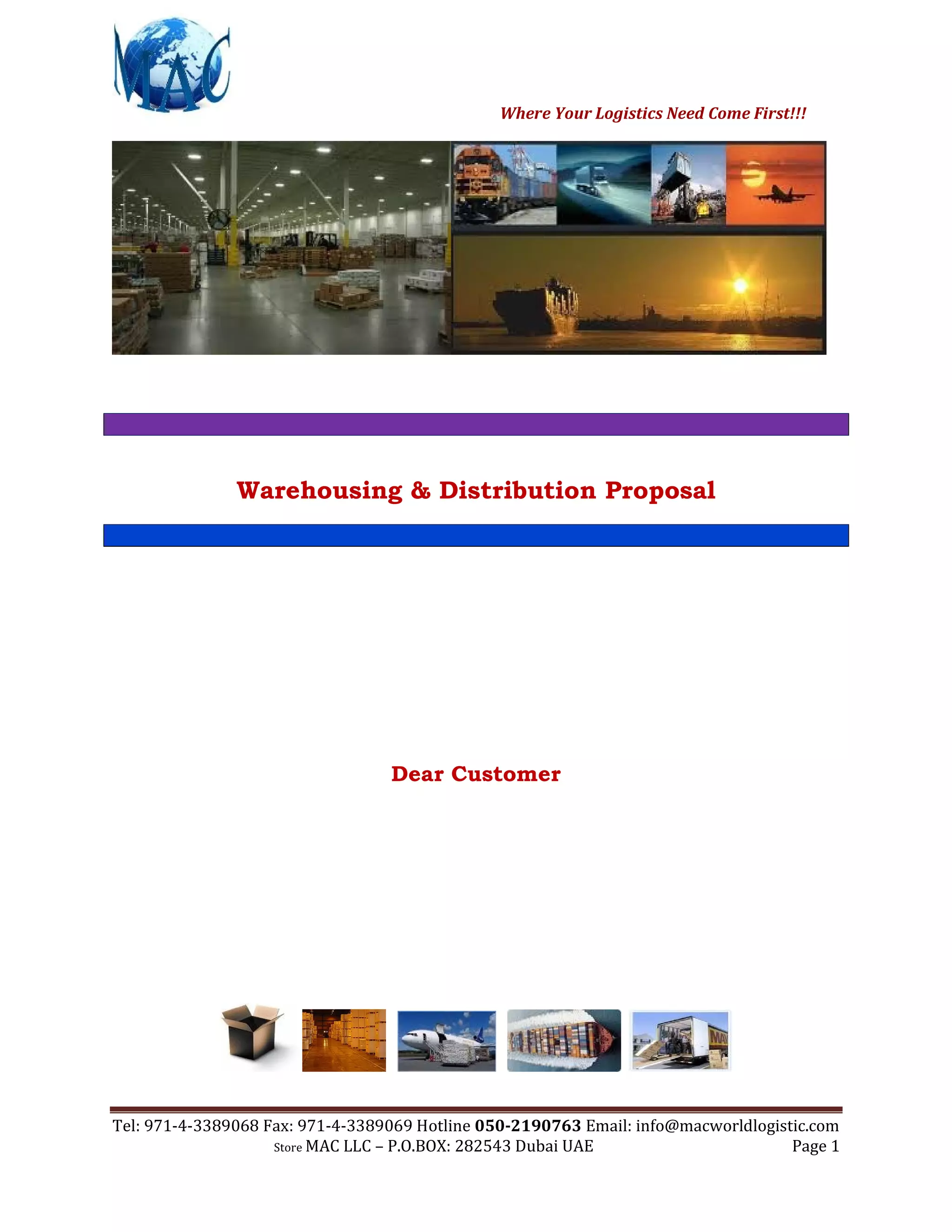 Warehousing proposal | PDF