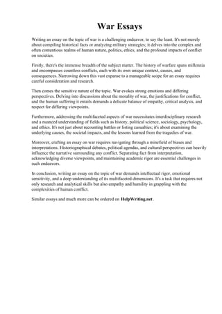 War Essays.pdf