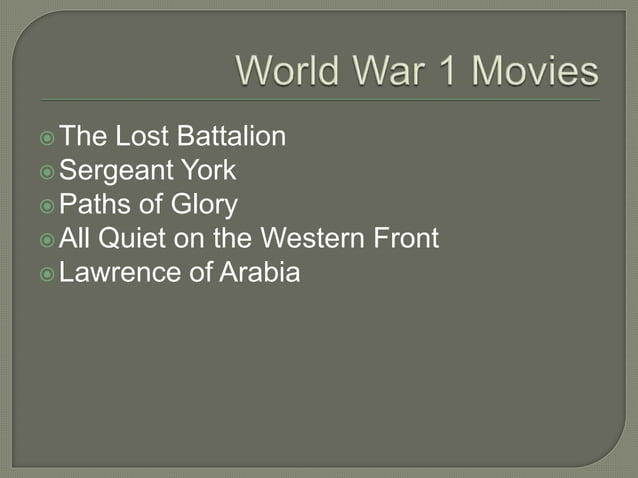 World War 1 Trench Life/Warfare | PPTX