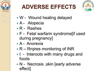 WARFARIN drug presentation powerpoint presentations.pptx