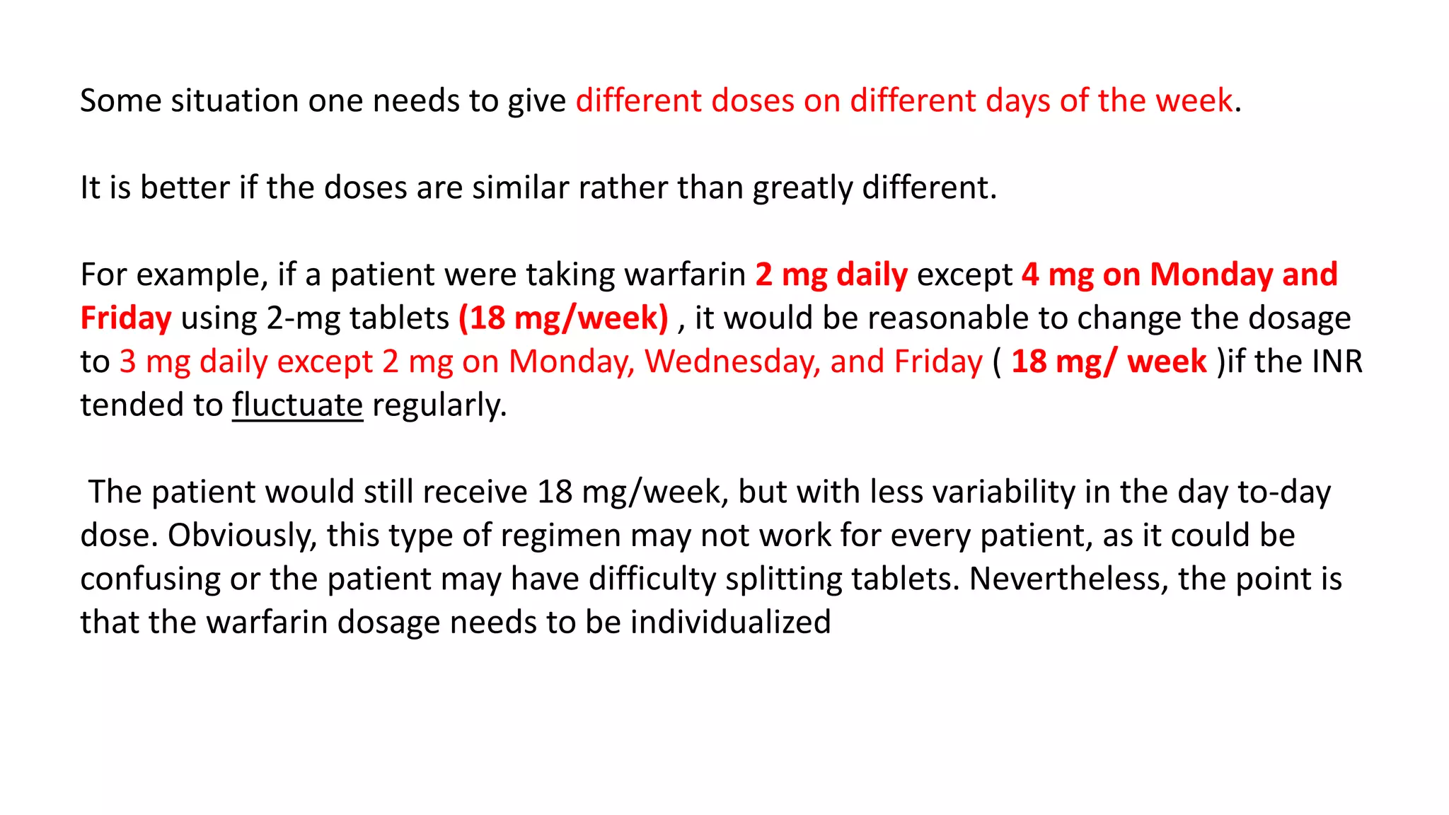 Warfarin dosing | PPT